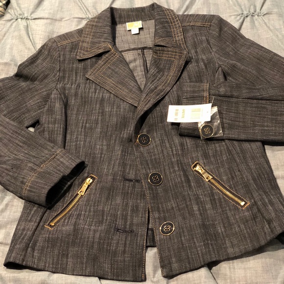 JM Collection | Jackets & Coats | Jm Collection Petite Denim Jacket ...
